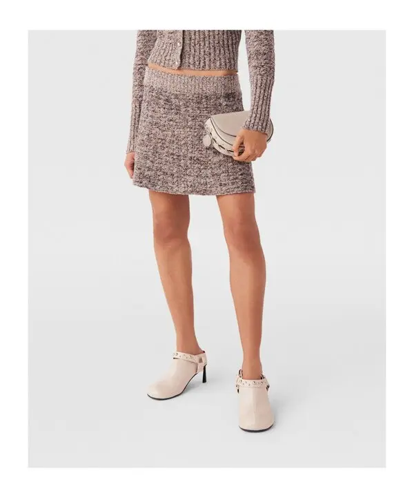 Stella McCartney Ribbed Chunky Knit Mini Skirt