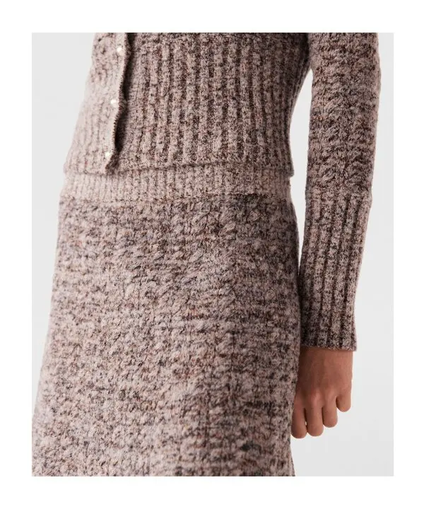 Stella McCartney Ribbed Chunky Knit Mini Skirt