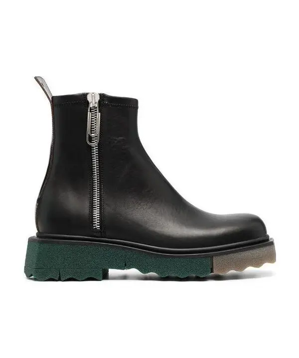 Off-White Zipped Ankle Boots