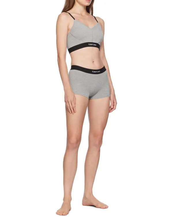 TOM FORD Elasticated Logo Waist Boxers - Gray