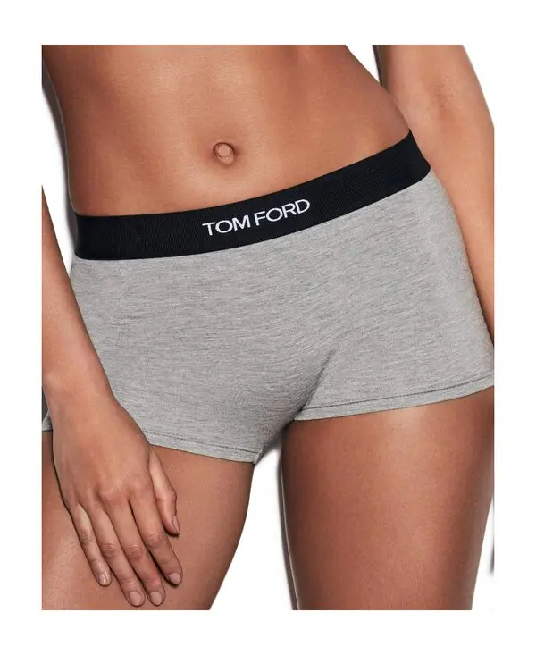 TOM FORD Elasticated Logo Waist Boxers - Gray