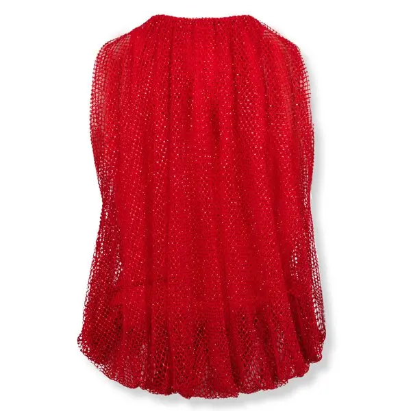 Sportmax Embellished Mesh Tank Top - Red