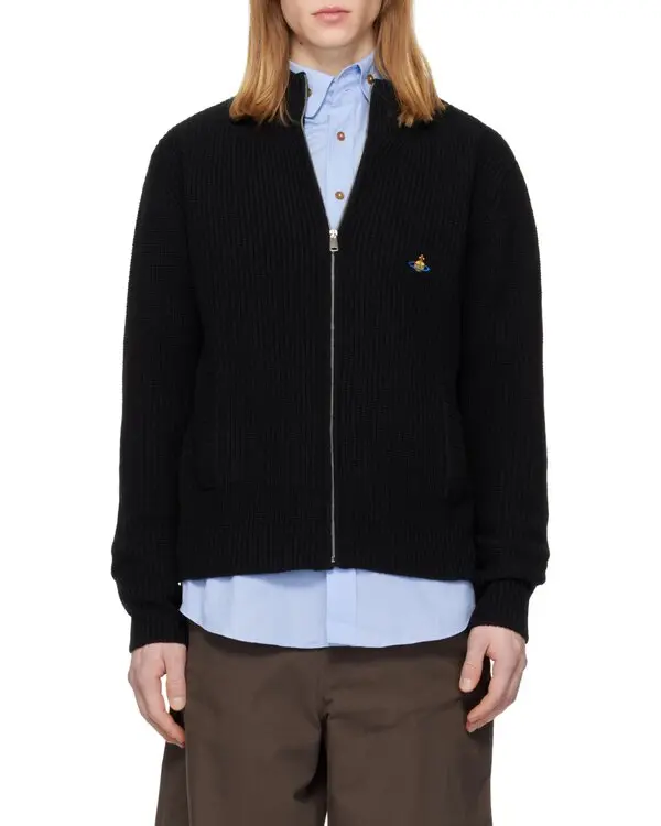 VIVIENNE WESTWOOD Logo Embroidered Cardigan