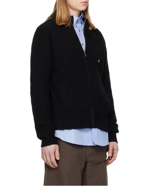VIVIENNE WESTWOOD Logo Embroidered Cardigan