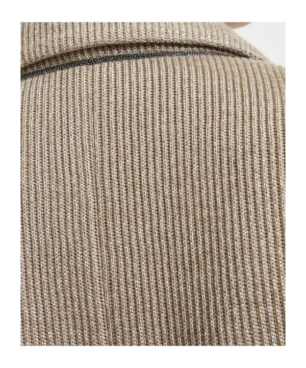 Brunello Cucinelli Textured Single-breasted Blazer
