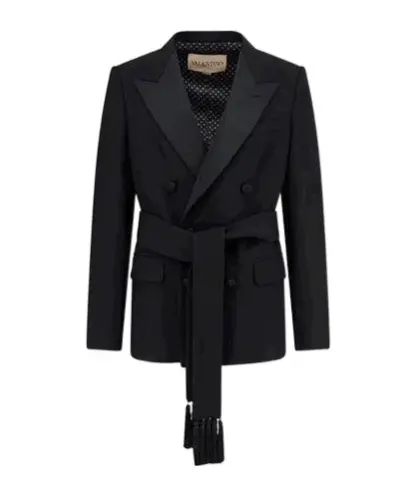 Valentino Garavani Double-breasted Belted Jacket