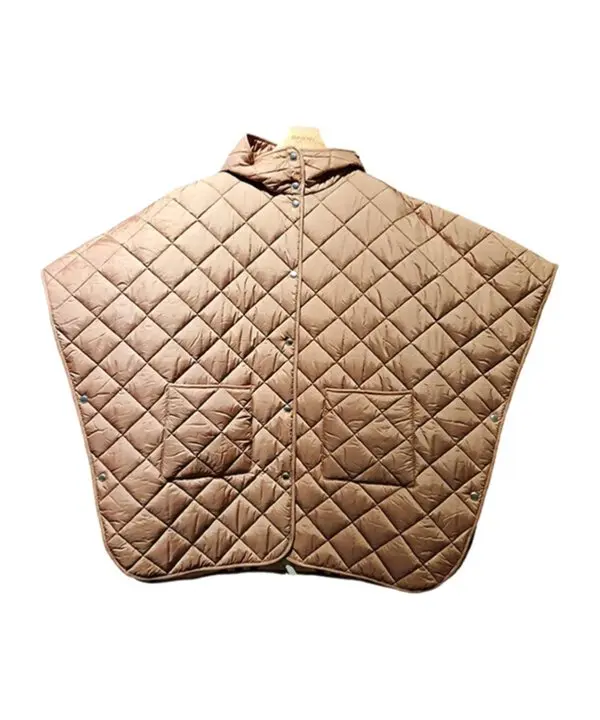 Burberry Quilted Hooded Cape