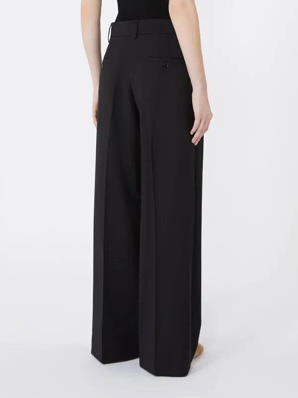 Max Mara Visivo Wide Leg Pants - Black
