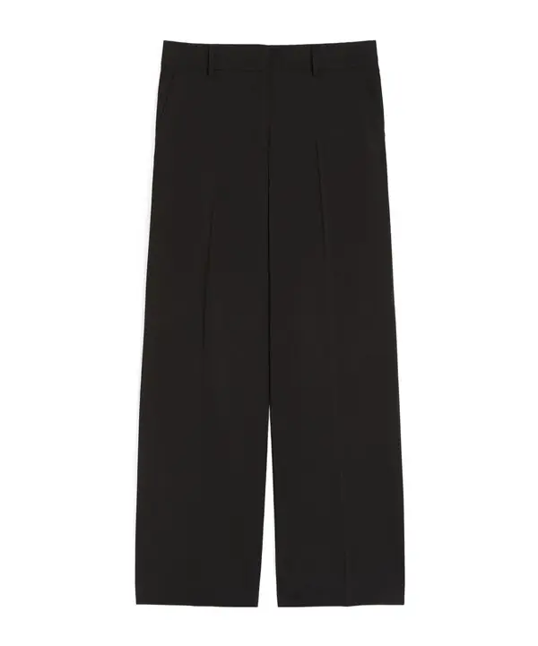 Max Mara Visivo Wide-leg Tailored Trousers - Black
