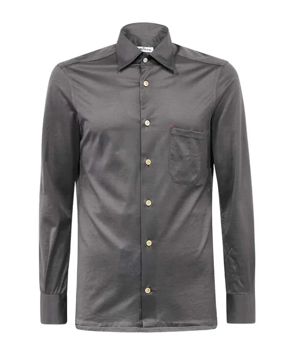 Kiton Long-sleeved Shirt - Black