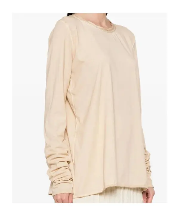 UMA WANG Long Sleeve Blouse With Raw Hem