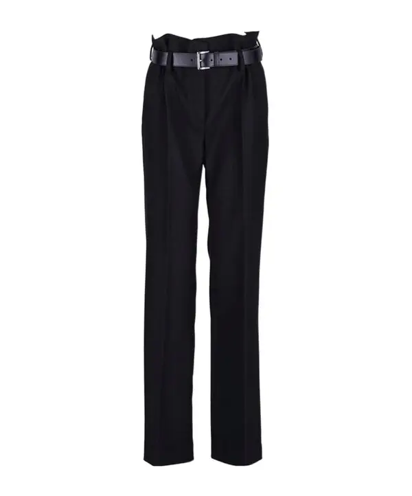 Prada Belted Pleated Trousers
