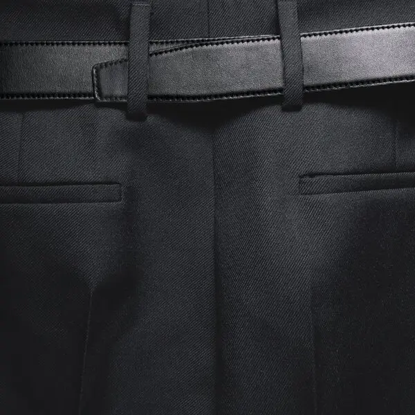 Prada Belted Pleated Trousers