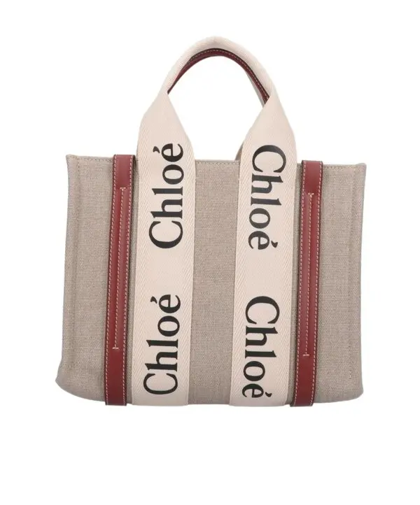 Chloé Woody Small Tote Bag - Nude