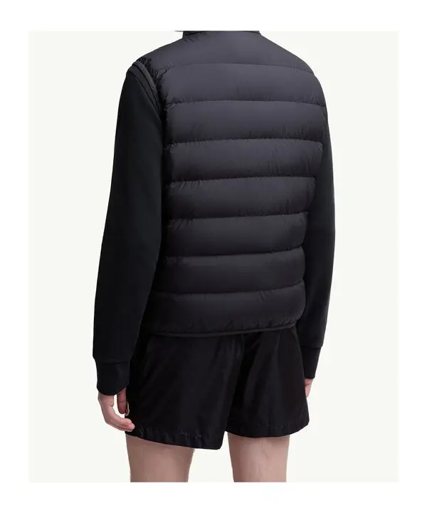 Moncler Sleeveless Vest With Logo Trim