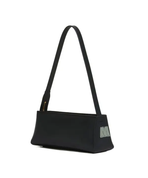 Marni Logo Detailed Shoulder Bag - Black
