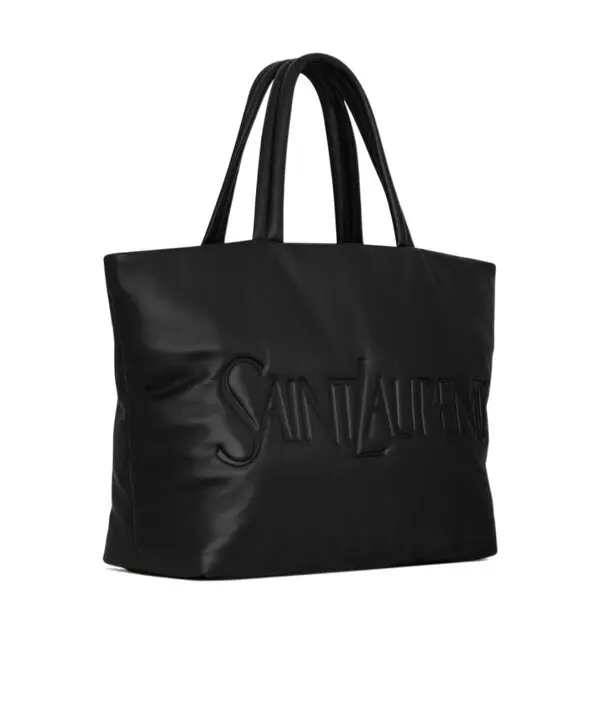 Saint Laurent Large Tote Bag With Embossed Logo