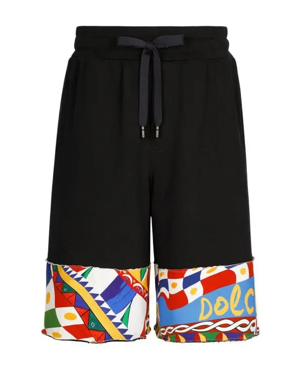 Dolce & Gabbana Printed Carretto Shorts - Black