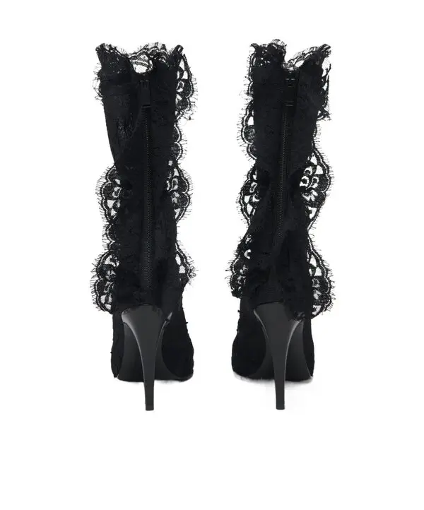 Alexander McQueen Lace Ankle Boots