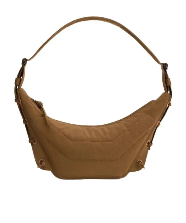 LEMAIRE Small Soft Game Quilted Shoulder Bag - Camel Brown