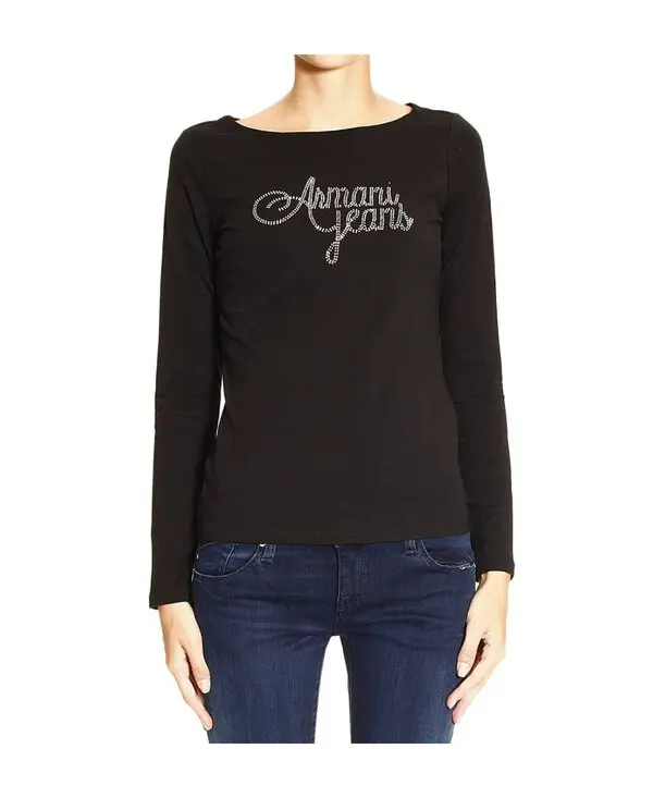 Emporio Armani Embellished Logo T-shirt