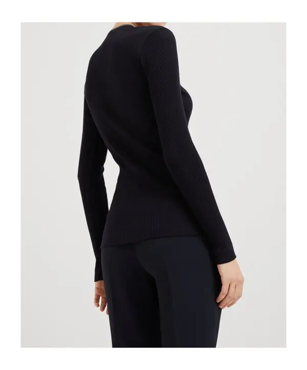Brunello Cucinelli Monili Bead-embellished V-neck Jumper