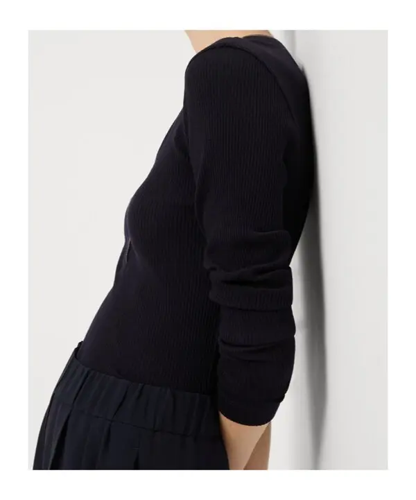 Brunello Cucinelli Monili Bead-embellished V-neck Jumper