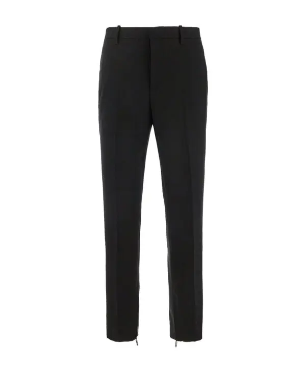 Off-White Paperclip Detailed Straight Leg Pants - Black
