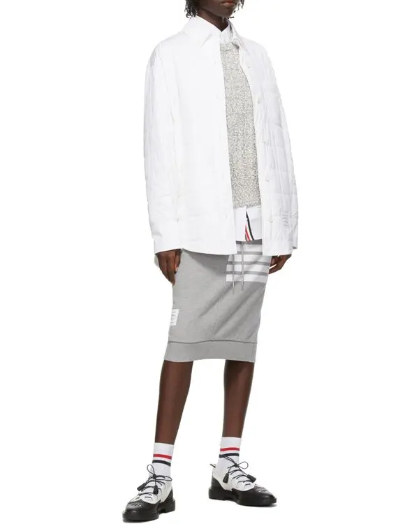 Thom Browne Open Tuck Stitch 4-bar Jumper
