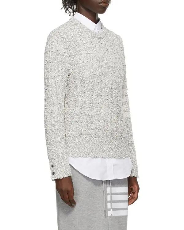 Thom Browne Open Tuck Stitch 4-bar Jumper