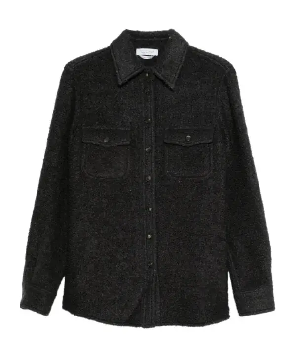 Gabriela Hearst Long Sleeve Textured Shirt Jacket
