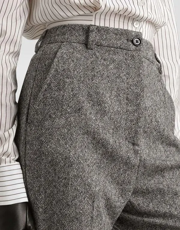 Dolce & Gabbana Tweed Mélange Tailored Trousers