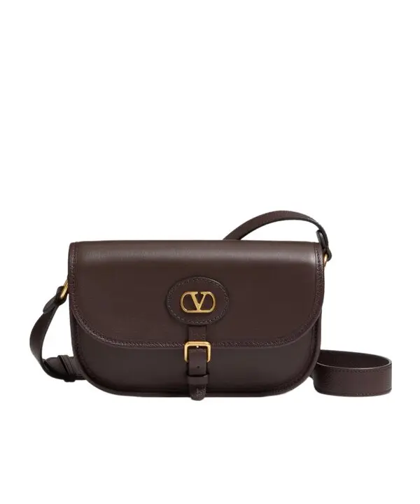 Valentino Garavani Antibes Foldover Top Small Shoulder Bag - Black