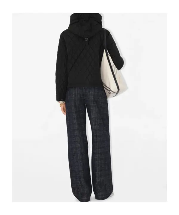 Burberry Quilted Hooded Jacket - Black