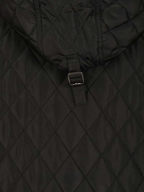 Burberry Quilted Hooded Jacket - Black