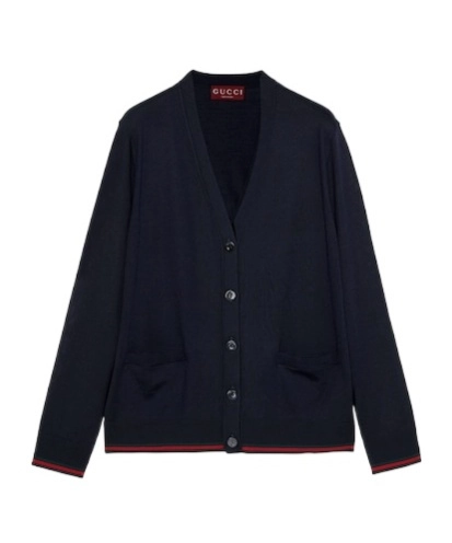 Gucci V-neck Button-up Knit Cardigan