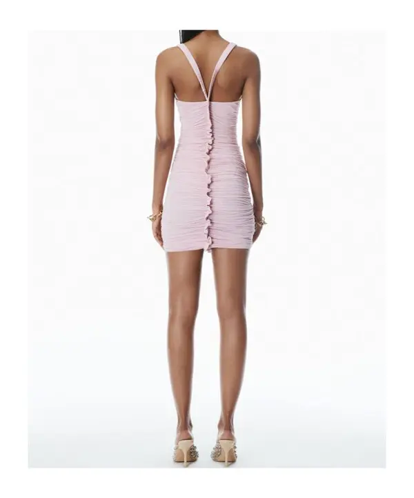 Alexander Wang Sheer Ruched Tank Minidress