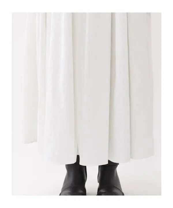 Chloé Gathered Flared Midi Skirt