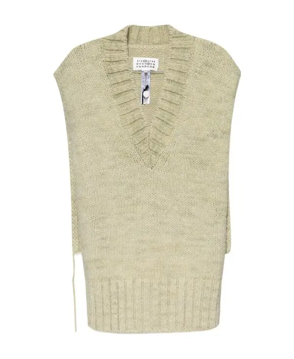 MAISON MARGIELA V-neck Knitted Vest