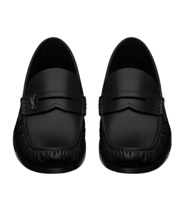 Saint Laurent Logo Plaque Slip-on Loafers