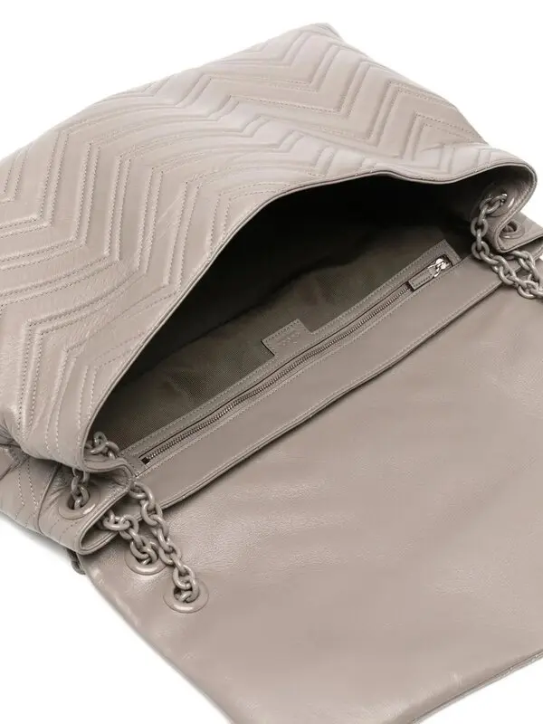 Gucci Gg Marmont Maxi Shoulder Bag - Off-white
