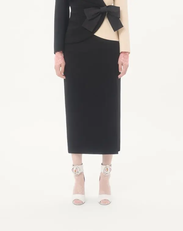 Valentino Garavani Side Slit Midi Skirt