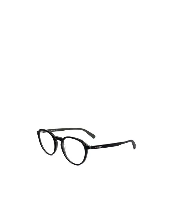 Moncler Oval Frame Eyeglasses - Black