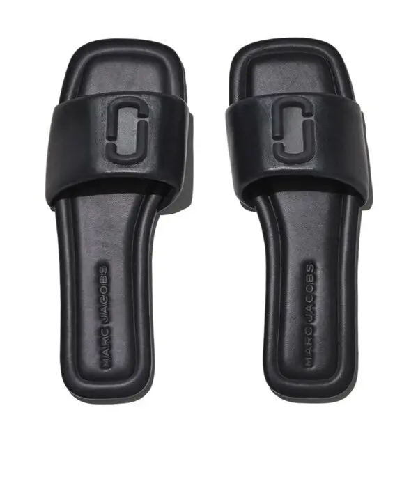 Marc Jacobs Logo Plaque Square-toe Sandals