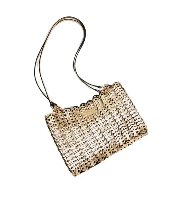 Rabanne 1969 Reversible Shoulder Bag - Black/gold