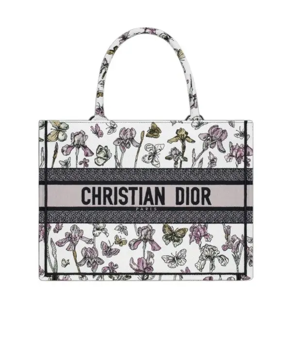 Dior Medium Book Tote - Gray