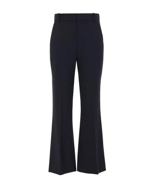 Chloé Cropped Bootcut Trousers - Blue