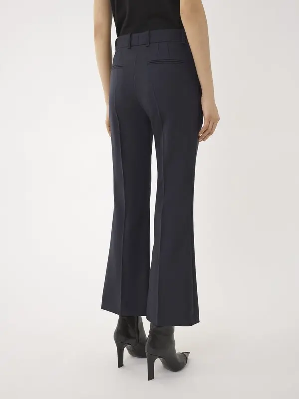 Chloé Cropped Bootcut Trousers - Blue
