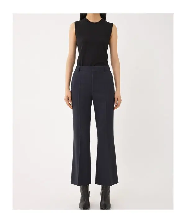 Chloé Cropped Bootcut Trousers - Blue