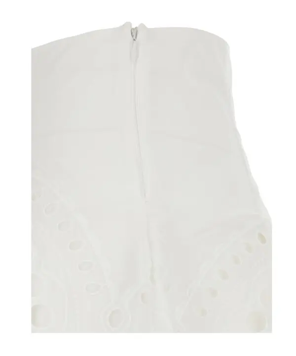 Charo Ruiz Ibiza Broderie Mini Skirt - White